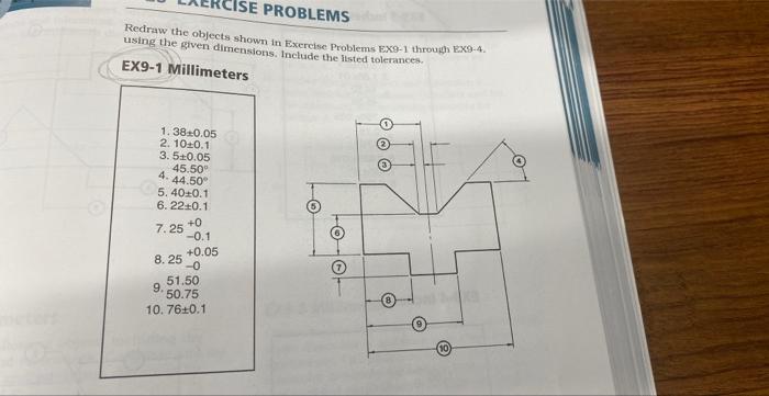Solved Redraw The Objects Shown In Exercise Problems Ex9 1