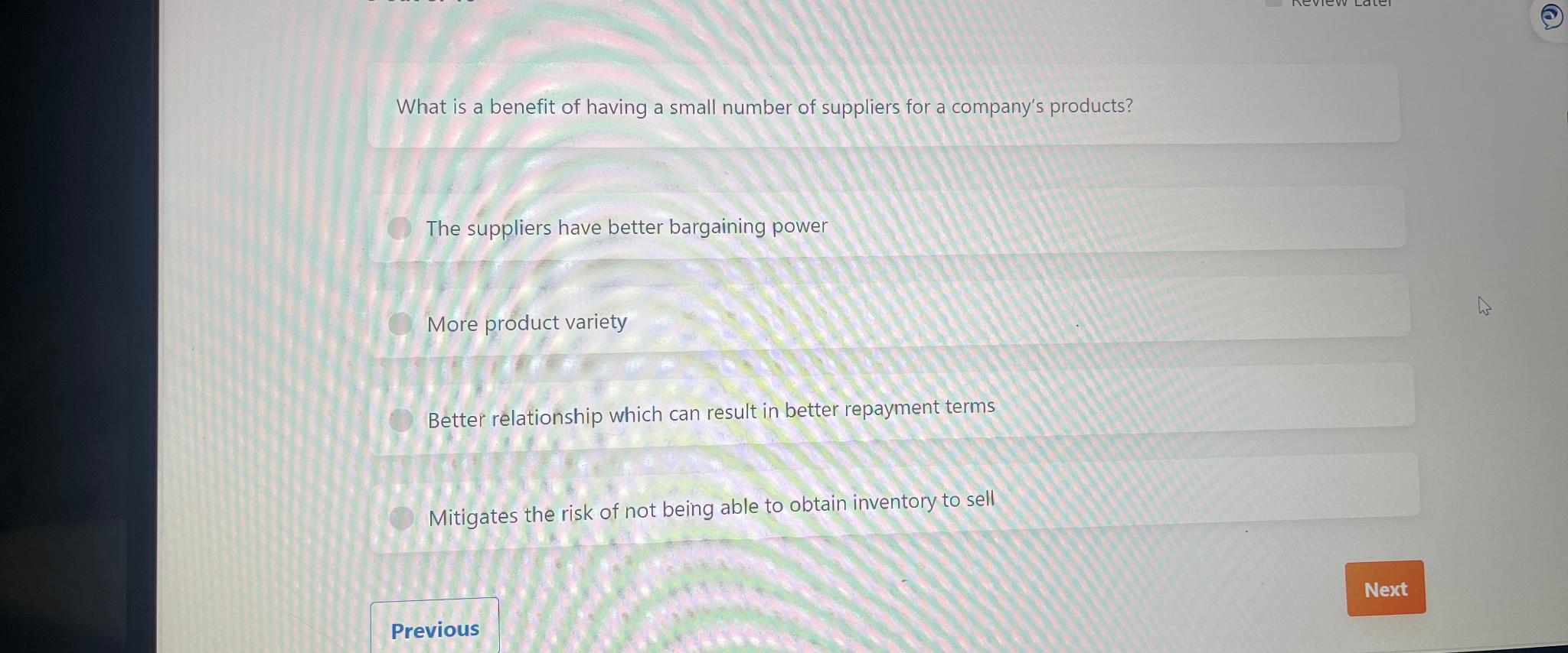 Solved What is a benefit of having a small number of | Chegg.com