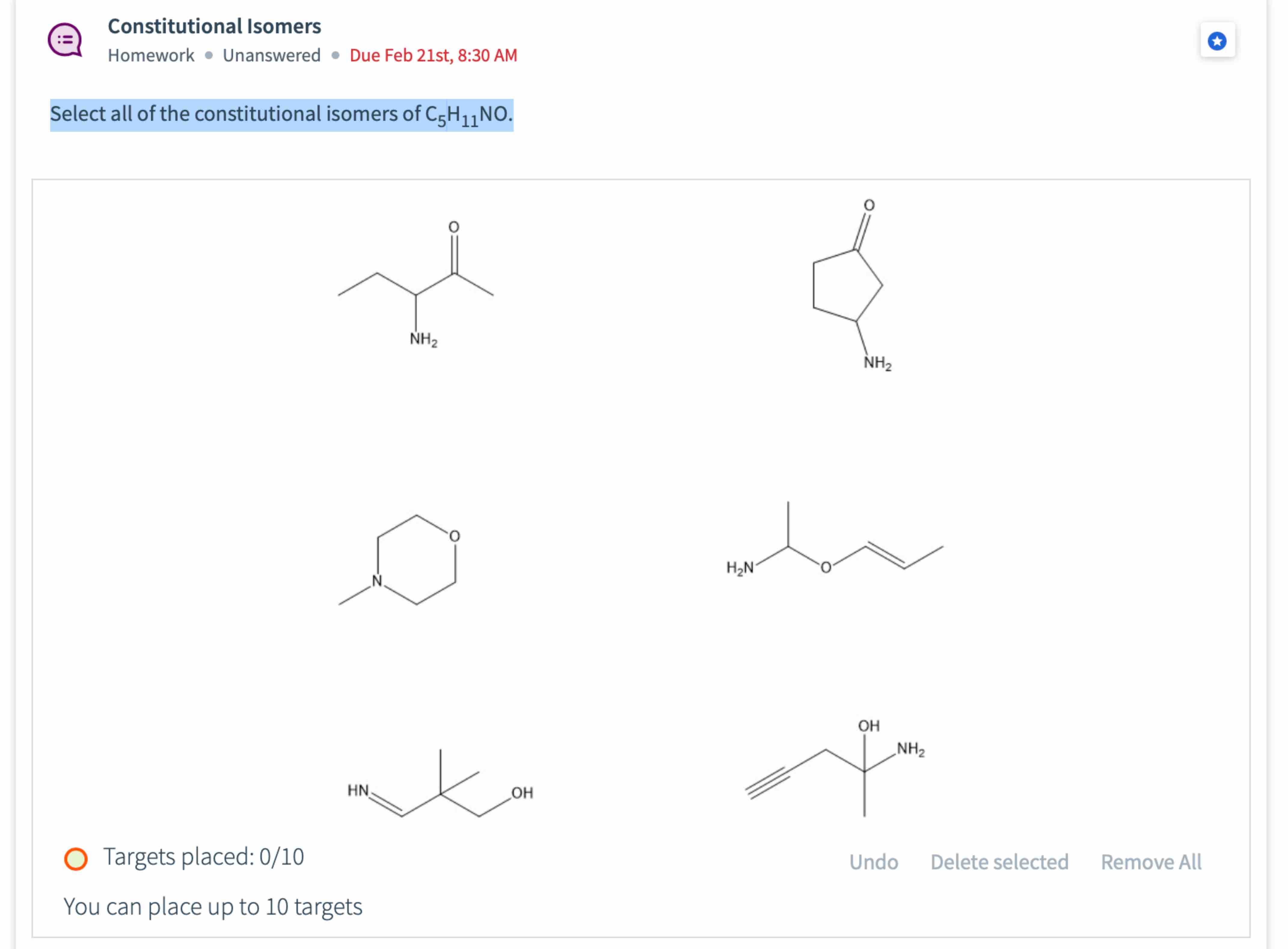 Solved Select all of the conSelect all of the constitutional | Chegg.com