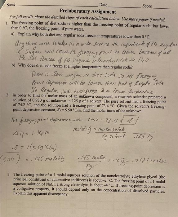 Solved For full credit, show the detailed steps of each | Chegg.com