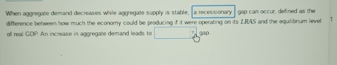 Solved When aggregate demand decreases while aggregate | Chegg.com