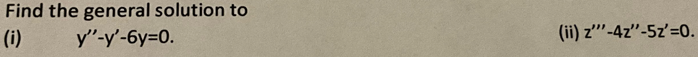 Solved Find the general solution | Chegg.com