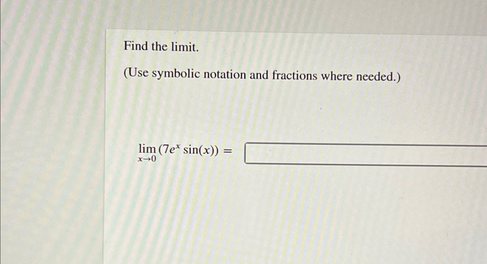 Solved Find the limit.(Use symbolic notation and fractions | Chegg.com