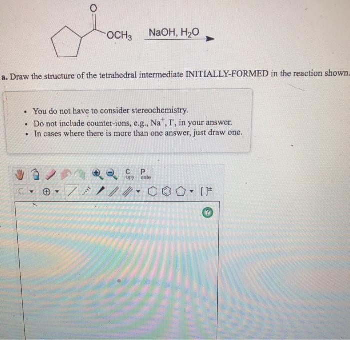 Solved OCH3 NaOH, H2O a. Draw the structure of the | Chegg.com