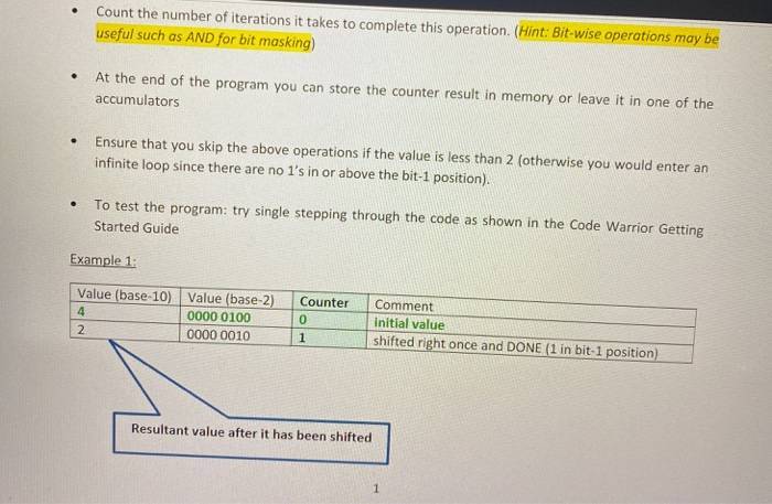 Lab 6: Loops and CodeWarrior Install the CodeWarrior | Chegg.com