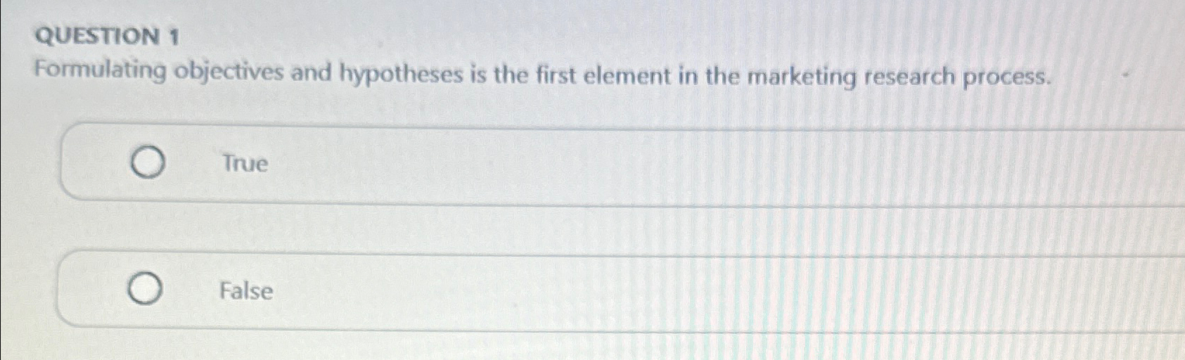 Solved QUESTION 1Formulating objectives and hypotheses is | Chegg.com