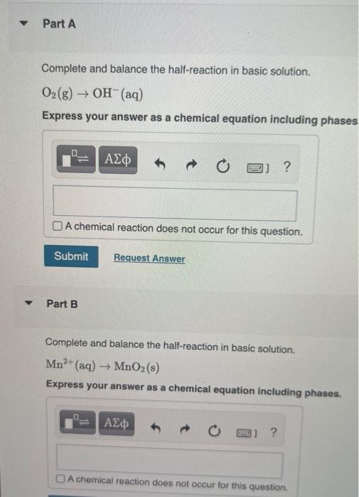 Solved Complete and balance the half-reaction in basic | Chegg.com