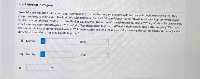 Current Attempt in Progress Two disks are mounted | Chegg.com