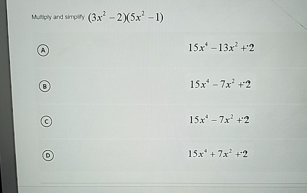 Solved Multiply and simplify | Chegg.com
