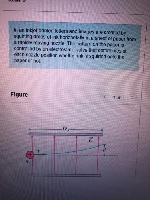 Solved In an inkjet printer, letters and images are created | Chegg.com