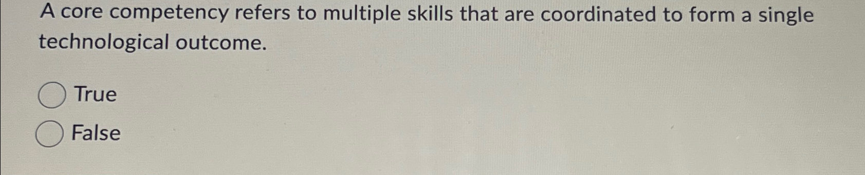 Solved A core competency refers to multiple skills that are | Chegg.com