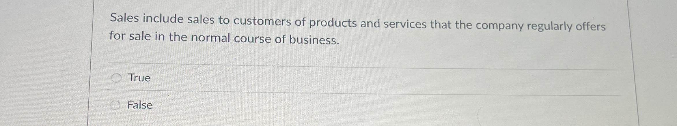 Solved Sales include sales to customers of products and | Chegg.com