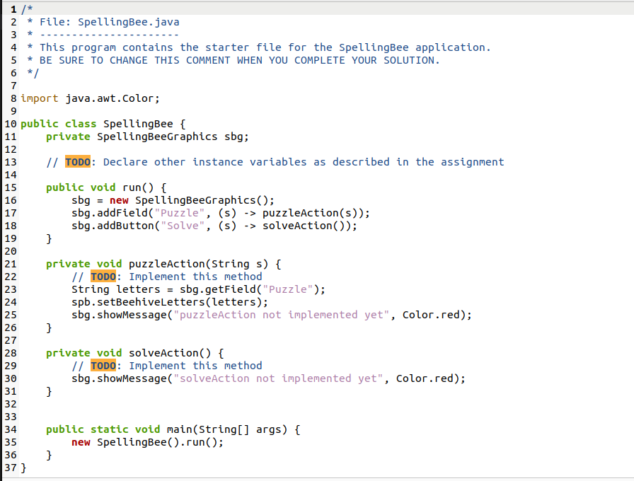 Solved Milestone 1 - ﻿Initialize the beehive with the | Chegg.com