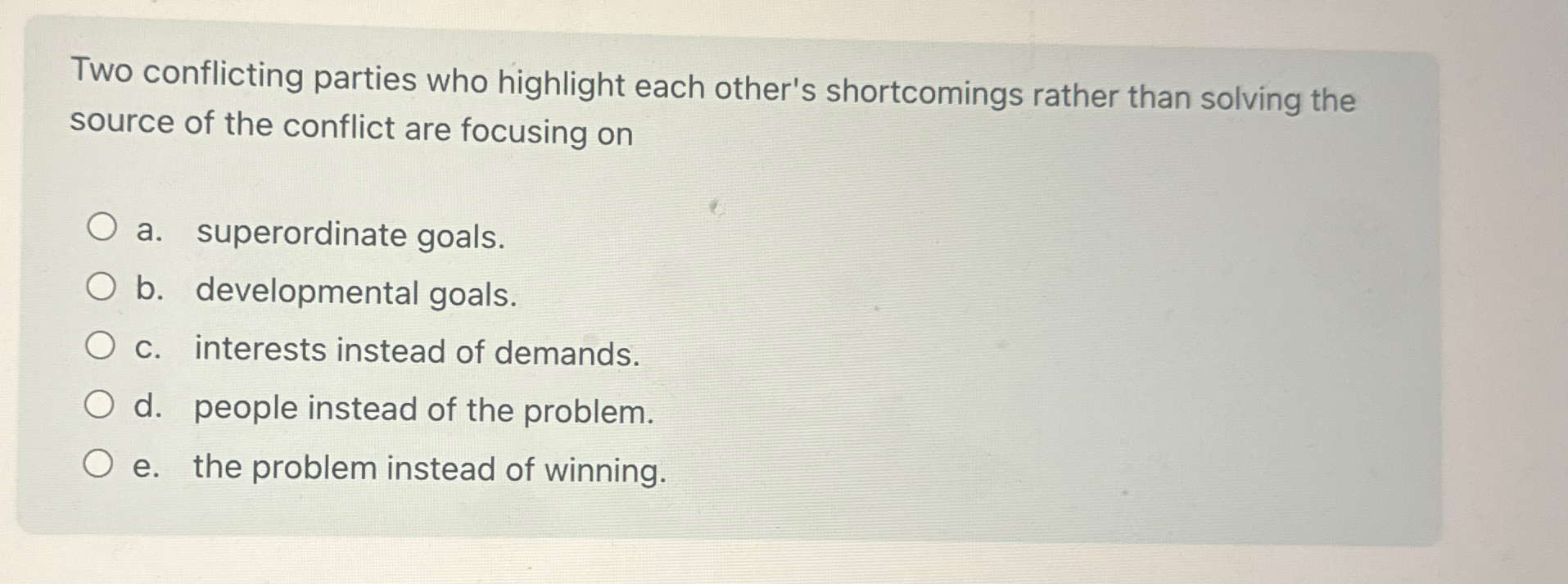 Solved Two conflicting parties who highlight each other's | Chegg.com
