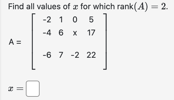 Solved Find All Values Of X ﻿for Which 
