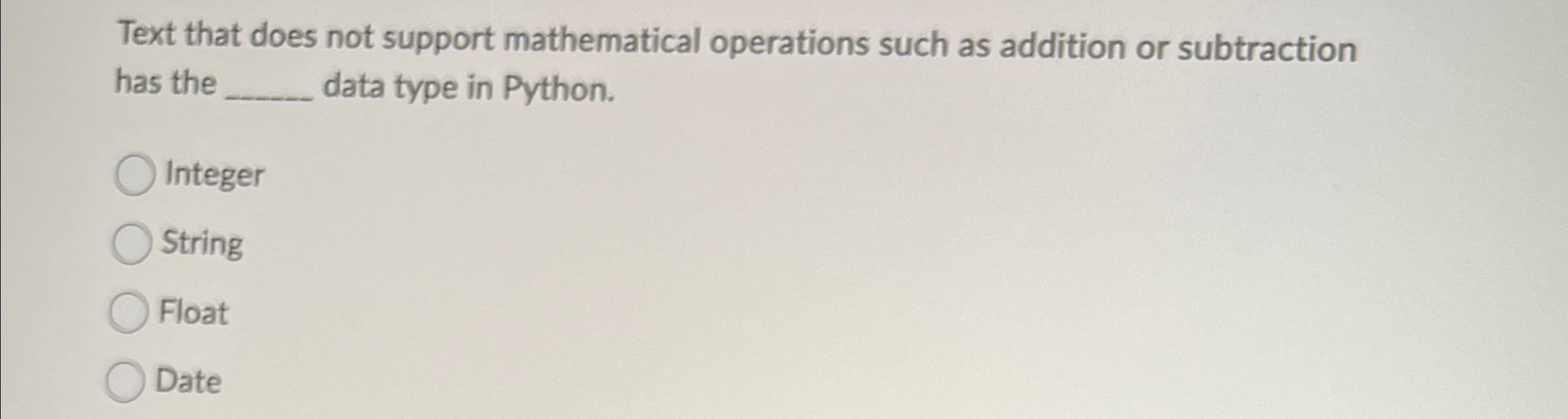 Solved Text that does not support mathematical operations | Chegg.com