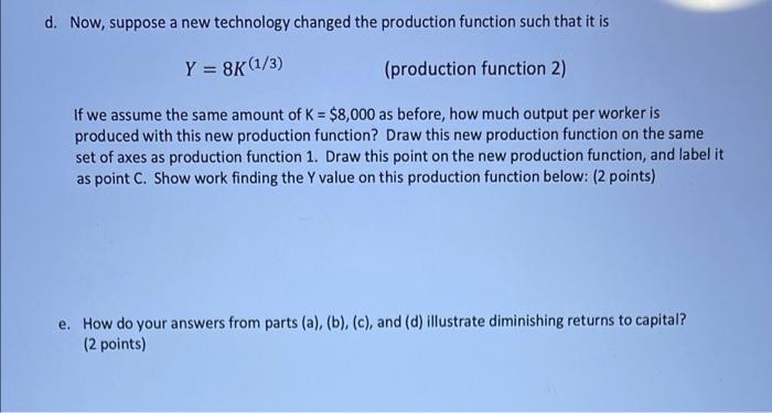 Solved 1. Suppose a per-worker production function is given | Chegg.com