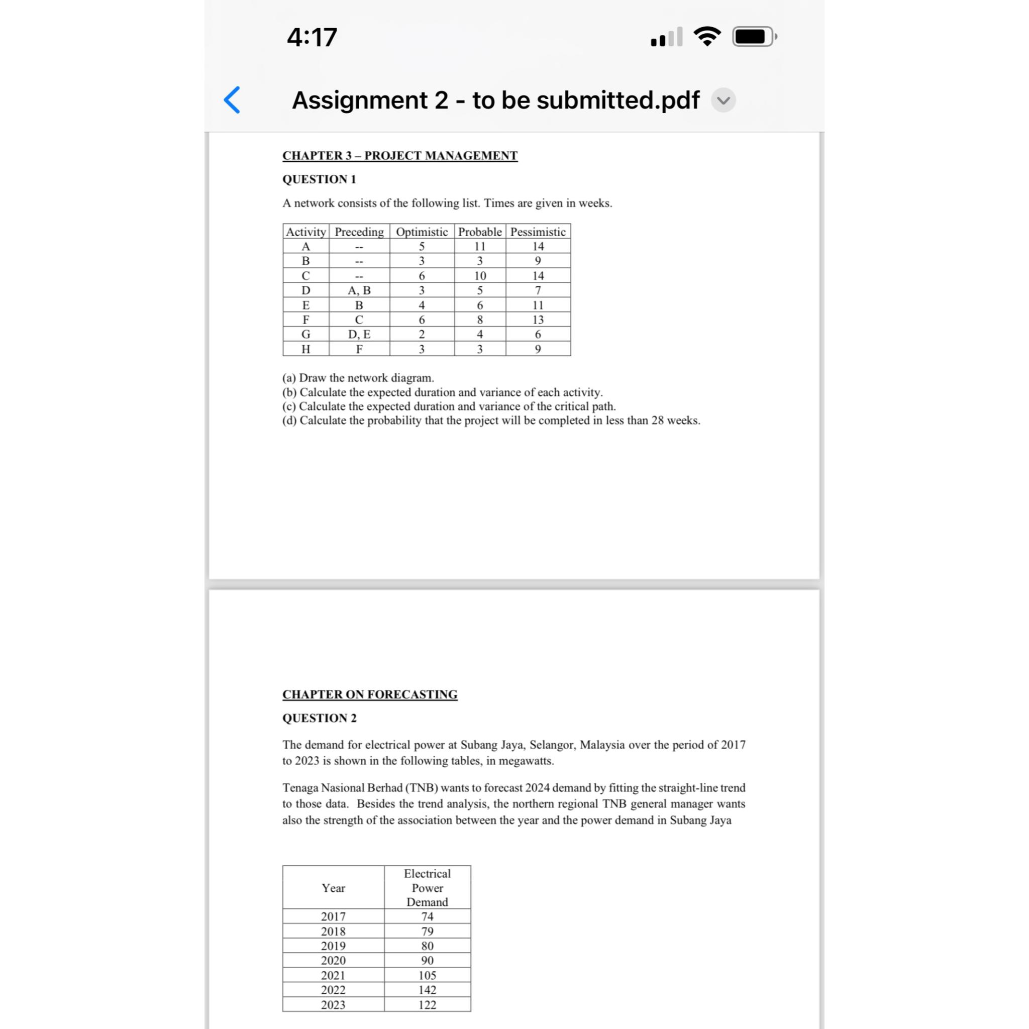 Solved 4:17Assignment 2 - ﻿to be submitted.pdfCHAPTER 3 - | Chegg.com