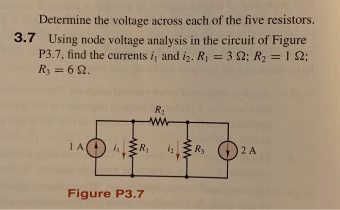 Solved: Determine The Voltage Across Each Of The Five Resi... | Chegg.com