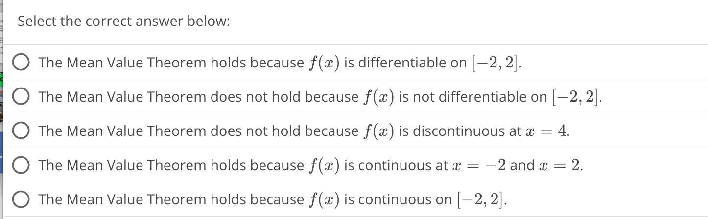 Solved Does the Mean Value Theorem for integrals hold for | Chegg.com