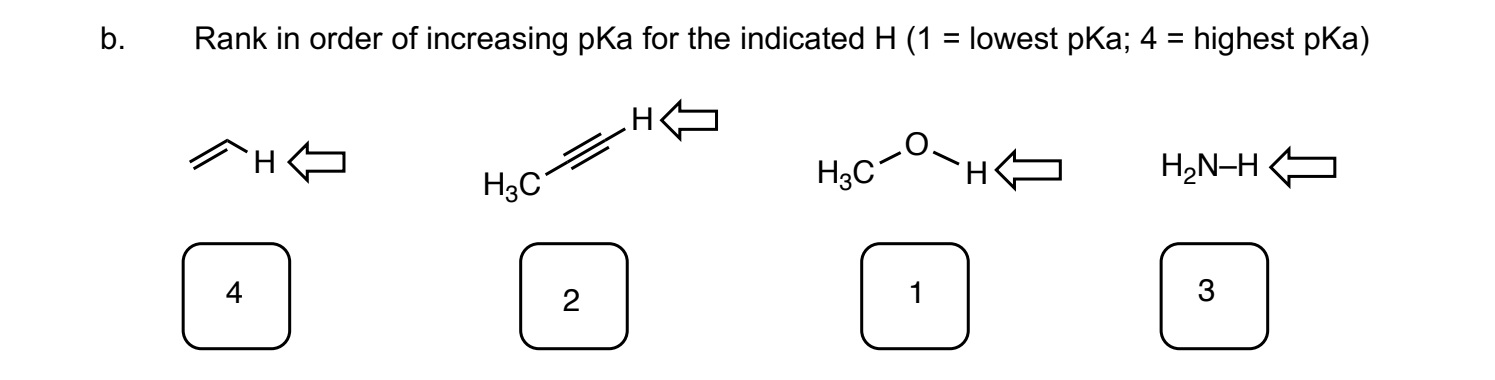 Solved rank the following by ﻿Pka values. Please explain | Chegg.com