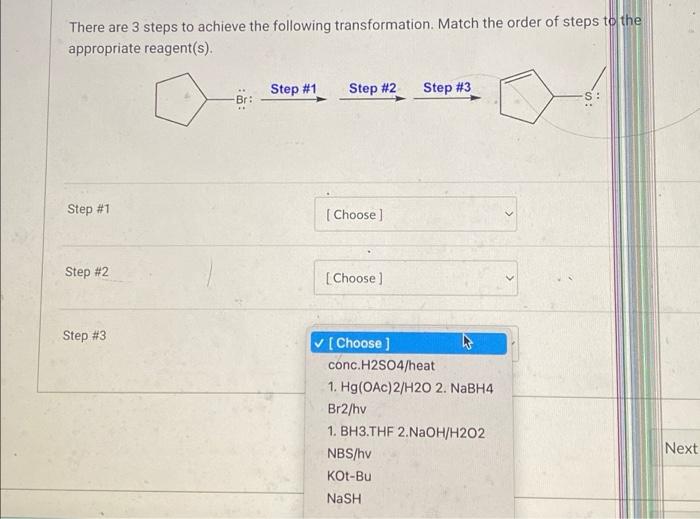 Solved There are 3 steps to achieve the following | Chegg.com