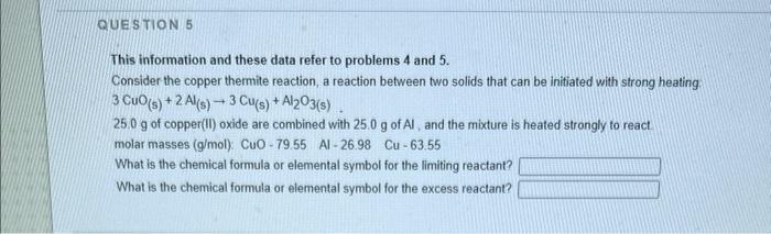 Solved This information and these data refer to problems 4 | Chegg.com