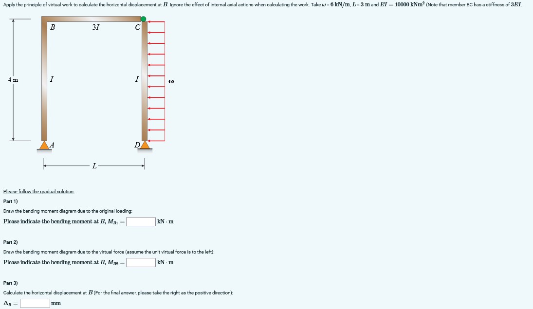 Solved Apply the principle of virtual work to calculate the | Chegg.com