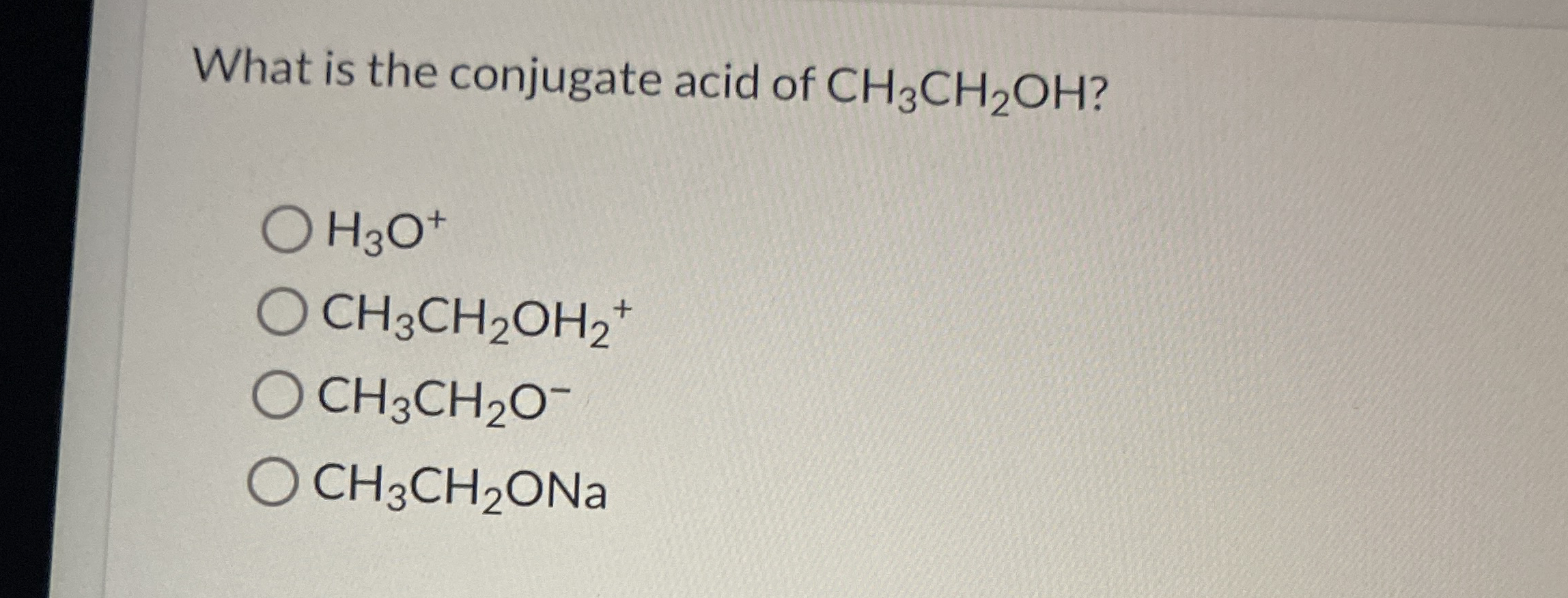 Solved What is the conjugate acid of | Chegg.com