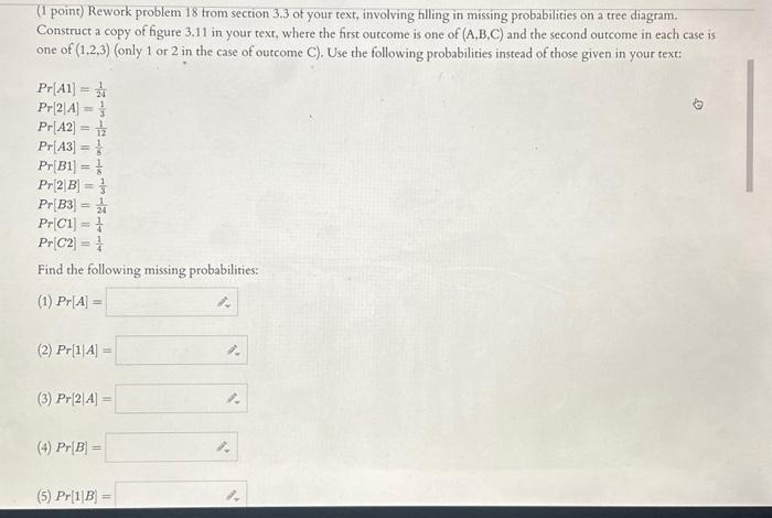 Solved ( 1 point) Rework problem 18 trom section 3.3 of your | Chegg.com