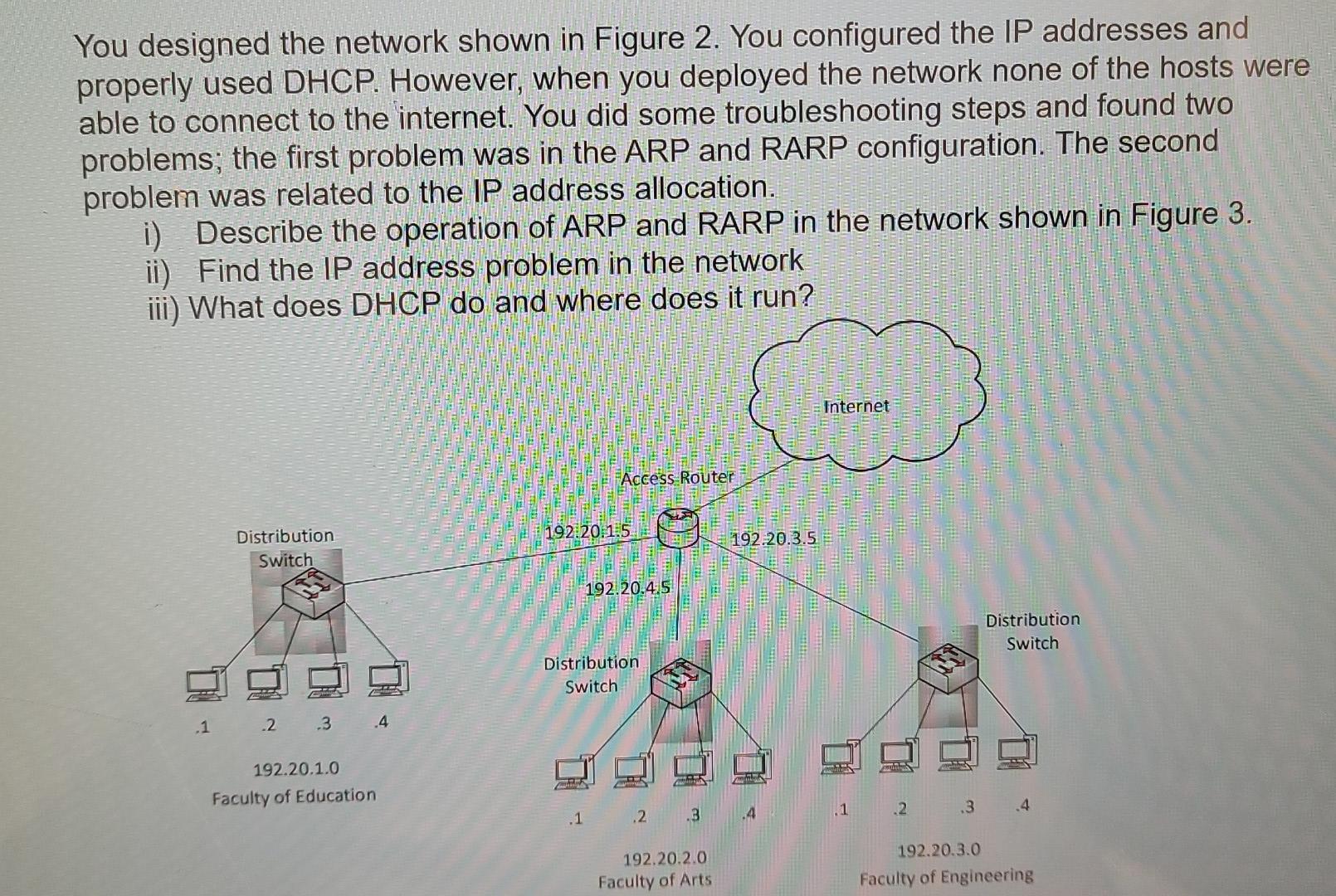 You designed the network shown in Figure 2. You | Chegg.com