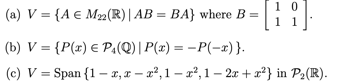 find basis and dimension of vector | Chegg.com
