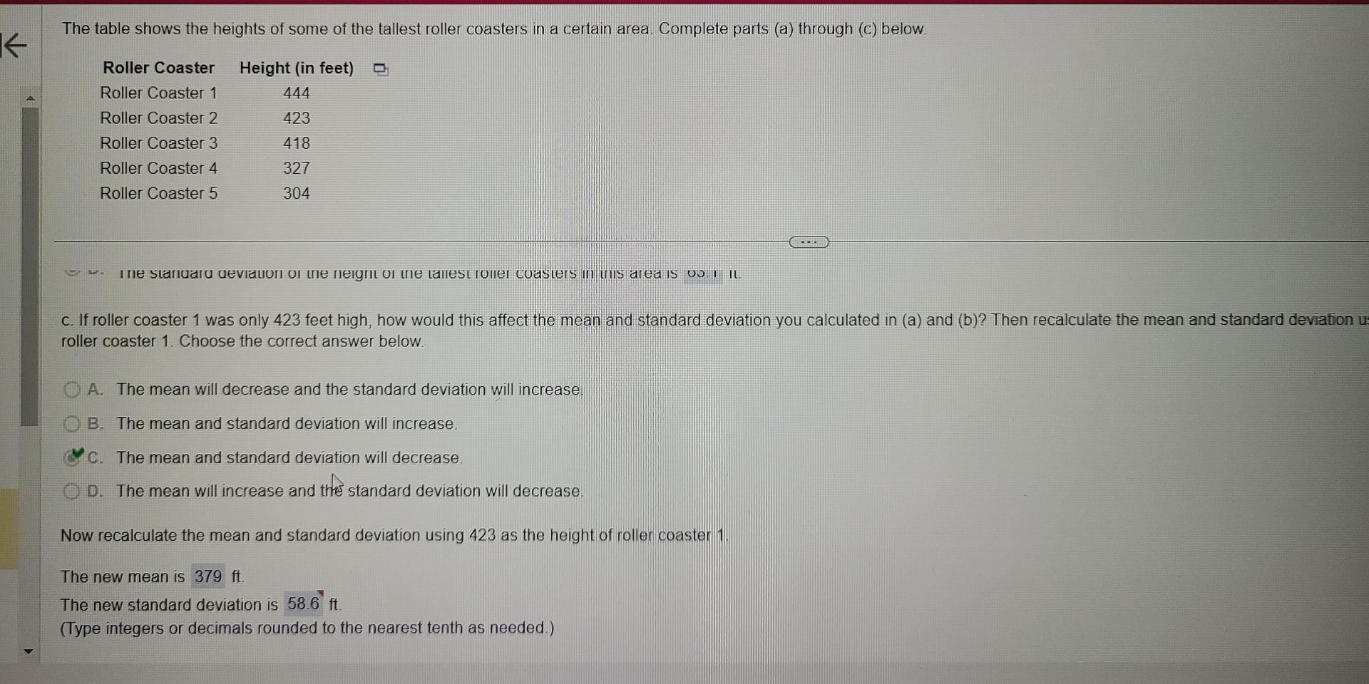 Solved the table shows the heights of some of the tallest | Chegg.com