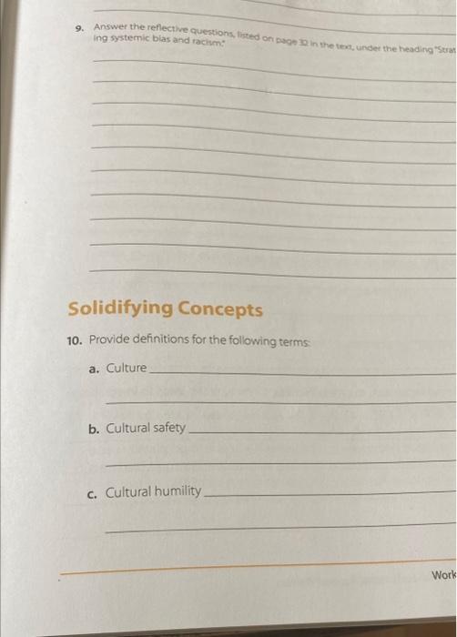 Solved 9. Answer the reflective questions, listed on page 0 | Chegg.com