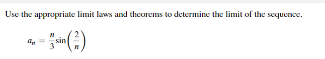 Solved Use the appropriate limit laws and theorems to | Chegg.com