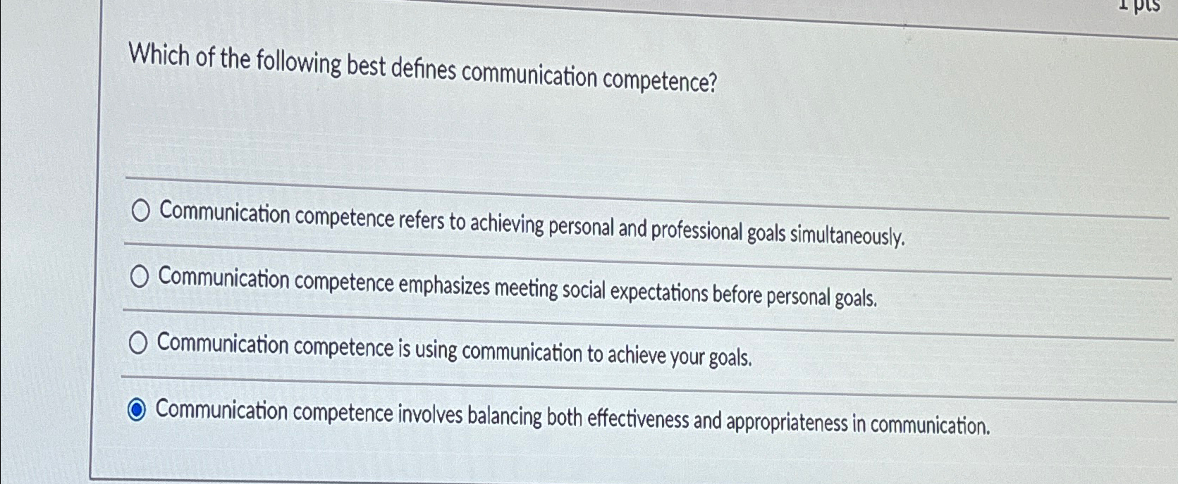 Solved Which of the following best defines communication | Chegg.com