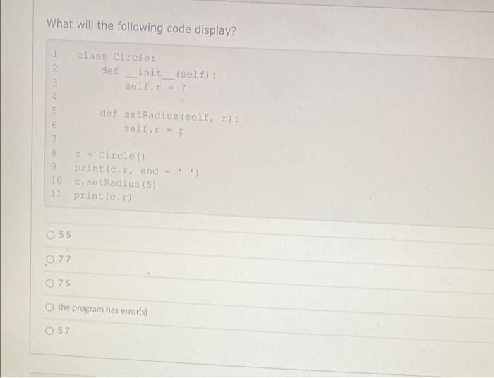 Solved What is the output of the following code? class A + | Chegg.com