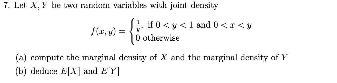 Solved Let x,Y ﻿be two random variables with joint | Chegg.com