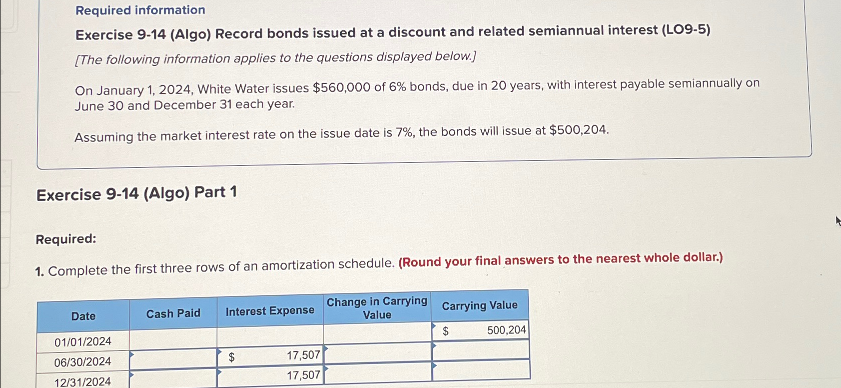 Solved Required informationExercise 9-14 (Algo) ﻿Record | Chegg.com