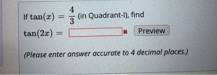 Solved If sin x = ō , x in quadrant I, then find (without | Chegg.com