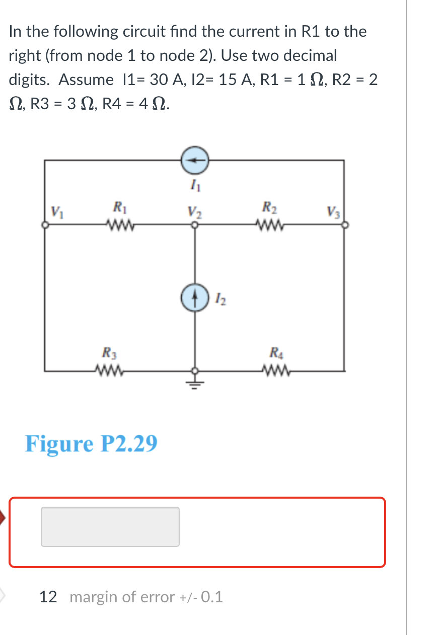 Solved In the following circuit find the current in R1 ﻿to | Chegg.com