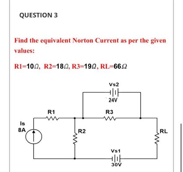 Solved QUESTION 1 Find the voltage across R1 using | Chegg.com