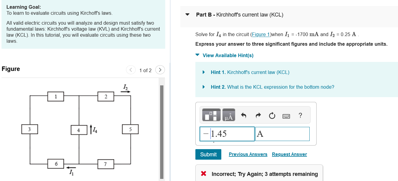 Solved Learning Goal:To learn to evaluate circuits using | Chegg.com