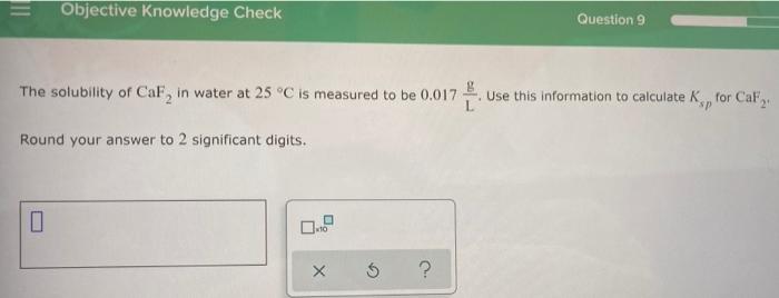 Solved Objective Knowledge Check Question 9 Use this | Chegg.com