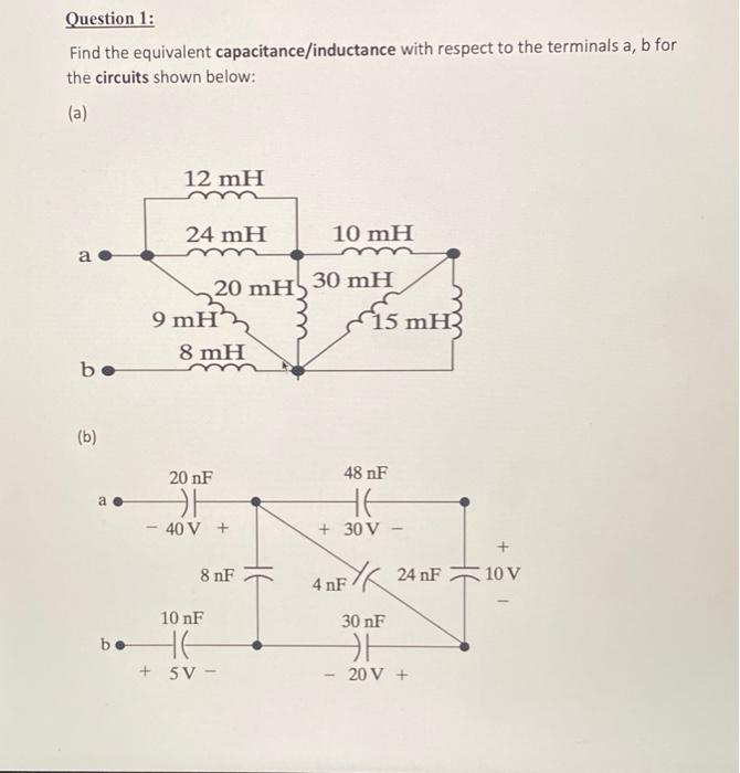 Solved Question 1: Find the equivalent | Chegg.com Solved Question 1: Find the equivalent | Chegg.com