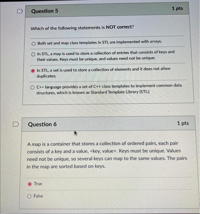 Solved Question 3 1 pts Which of the following statements | Chegg.com