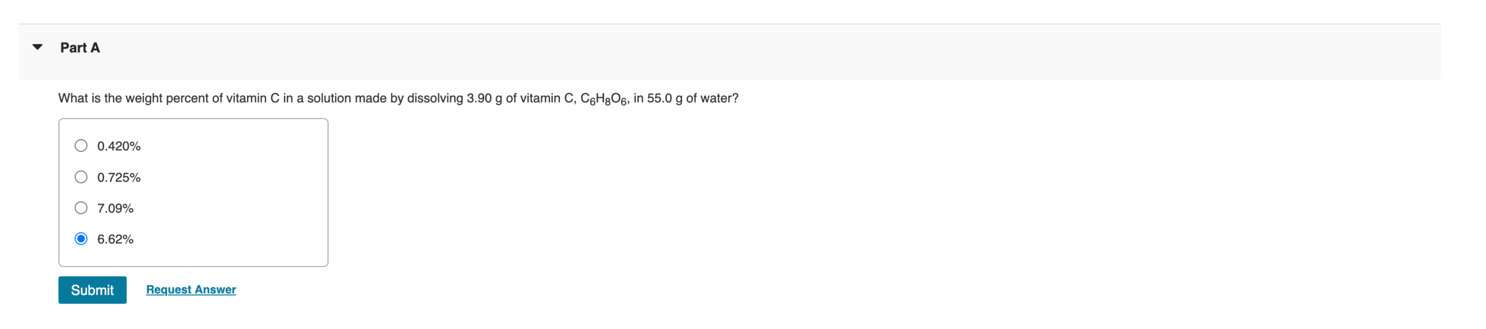Solved URGENT PLEASE SOLVE!!Part AWhat is the weight percent | Chegg.com