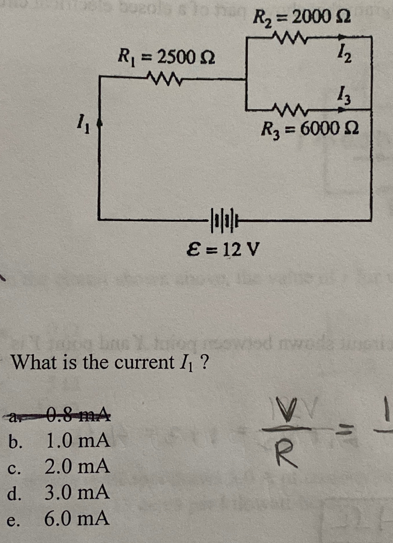 Solved What is the current | Chegg.com