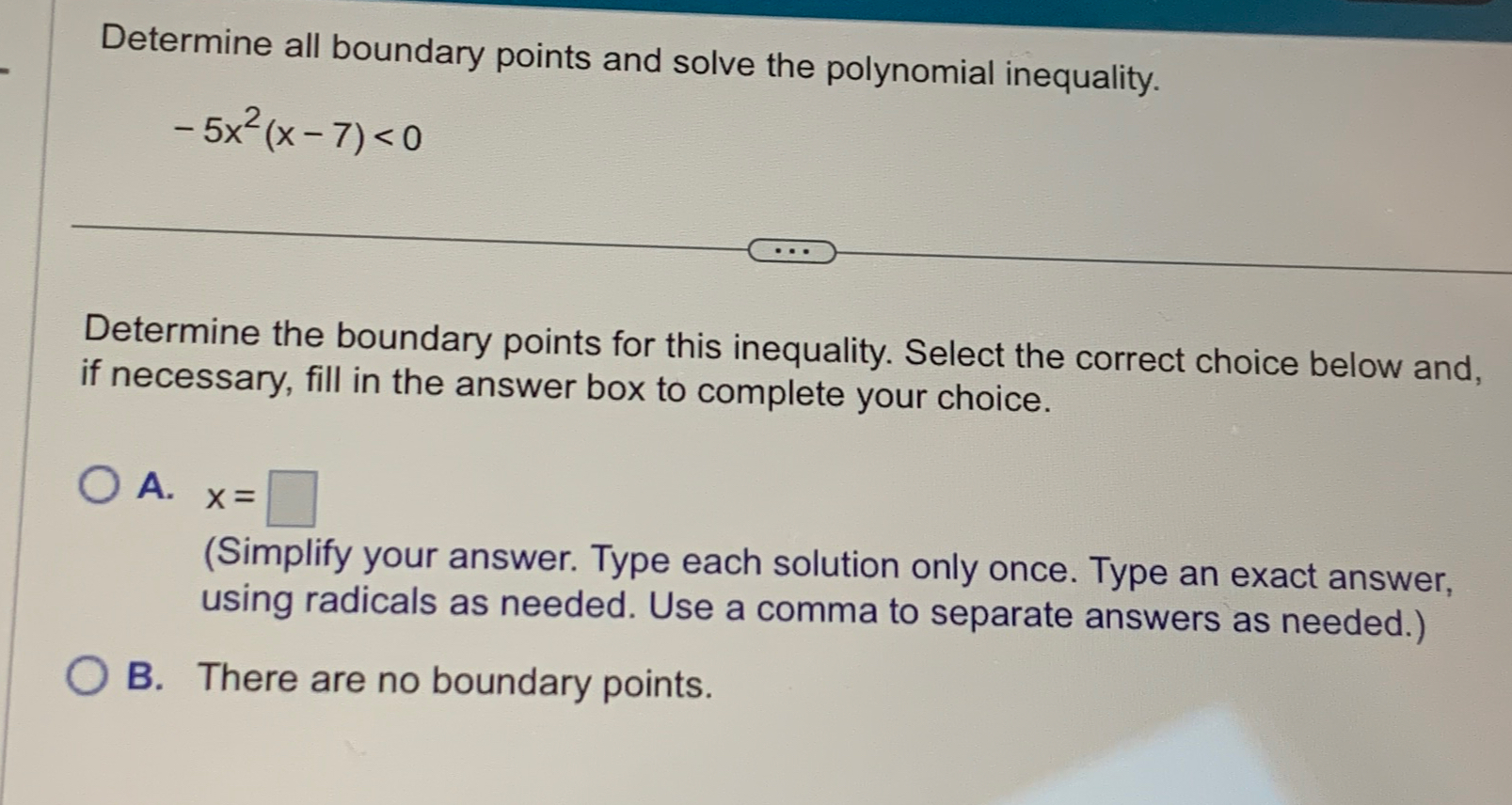 Solved Determine all boundary points and solve the | Chegg.com