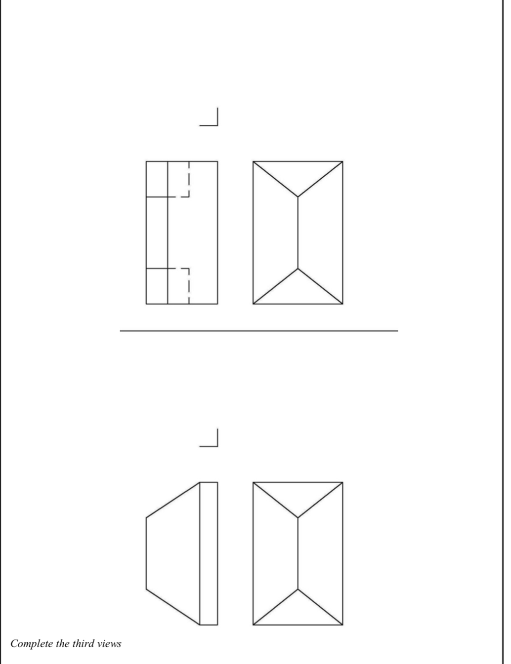 Solved by an EXPERT Complete the third views | Chegg.com